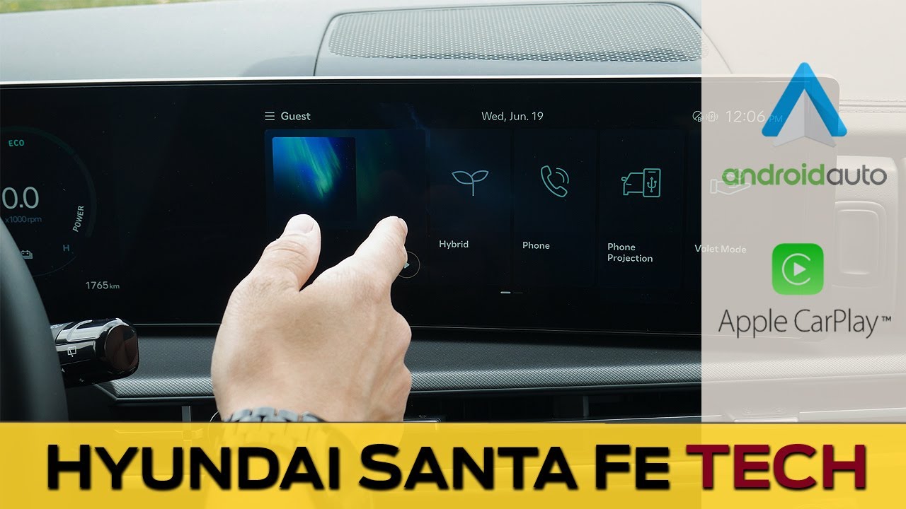 Media Screen in the Hyundai Santa Fe Hybrid (2024-2025) | CarPlay ...