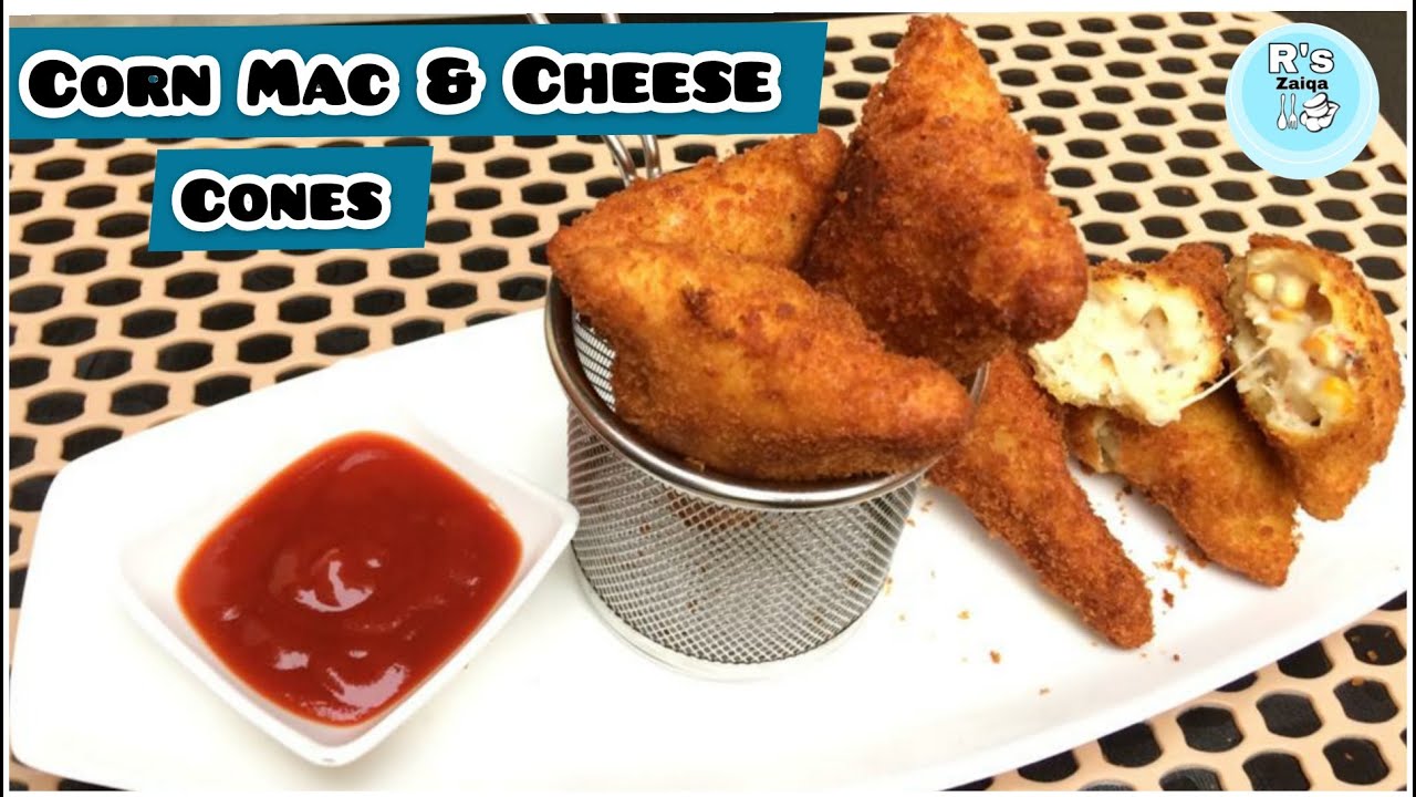 Corn Mac & Cheese Cone | Bread Cones | Mac & Cheese Nuggets | Quick ...