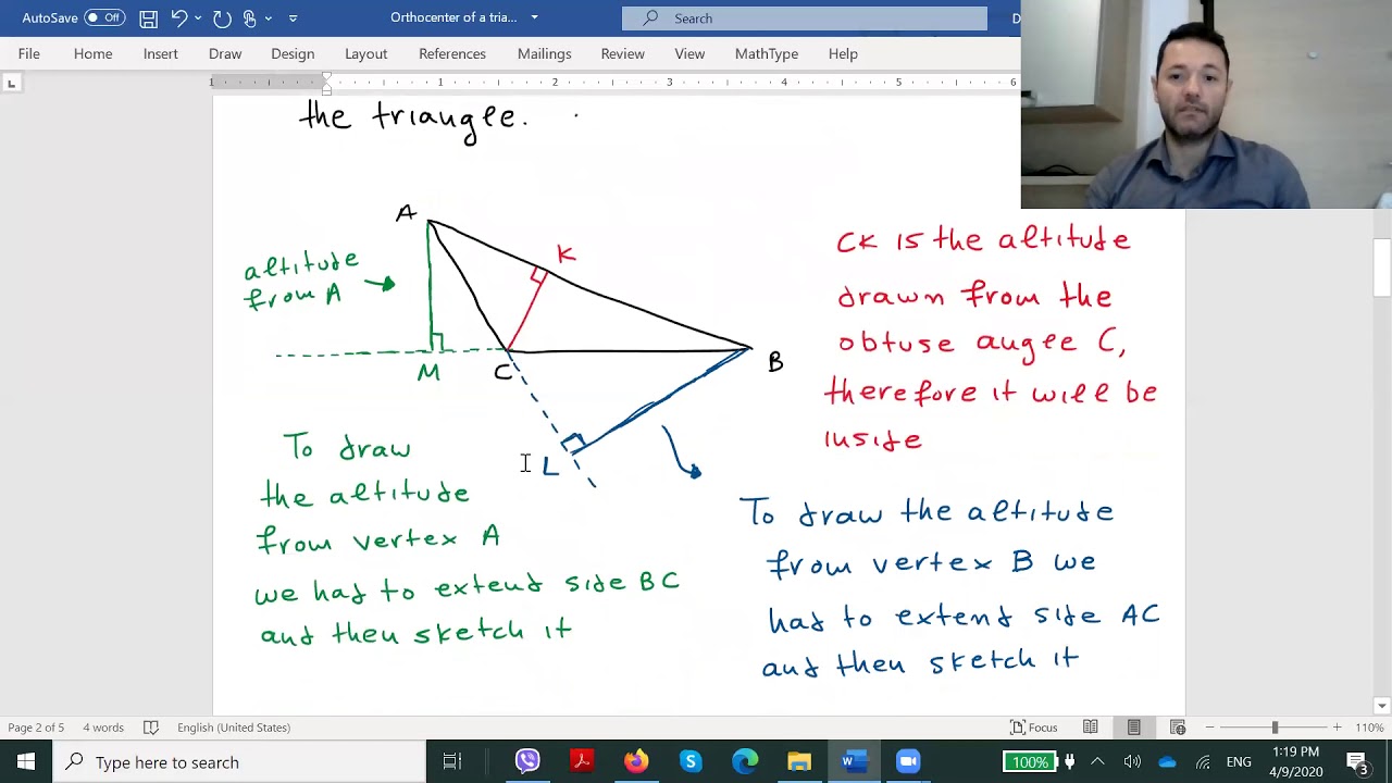 Altitudes of a triangle - YouTube