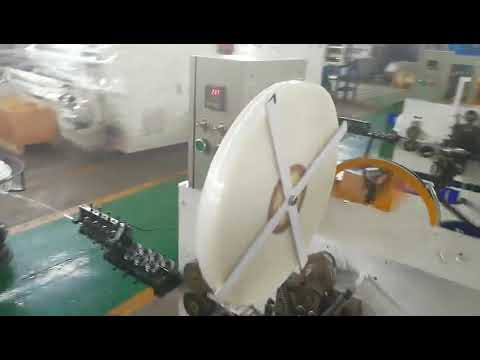 C hog ring making machine by hot melt adhensive - YouTube