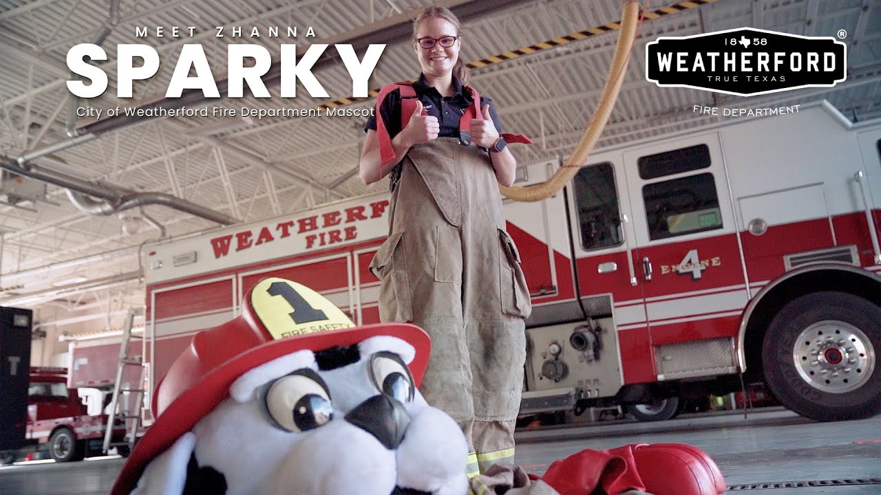 Meet Zhanna, the City of Weatherford Fire Department's Sparky Mascot ...