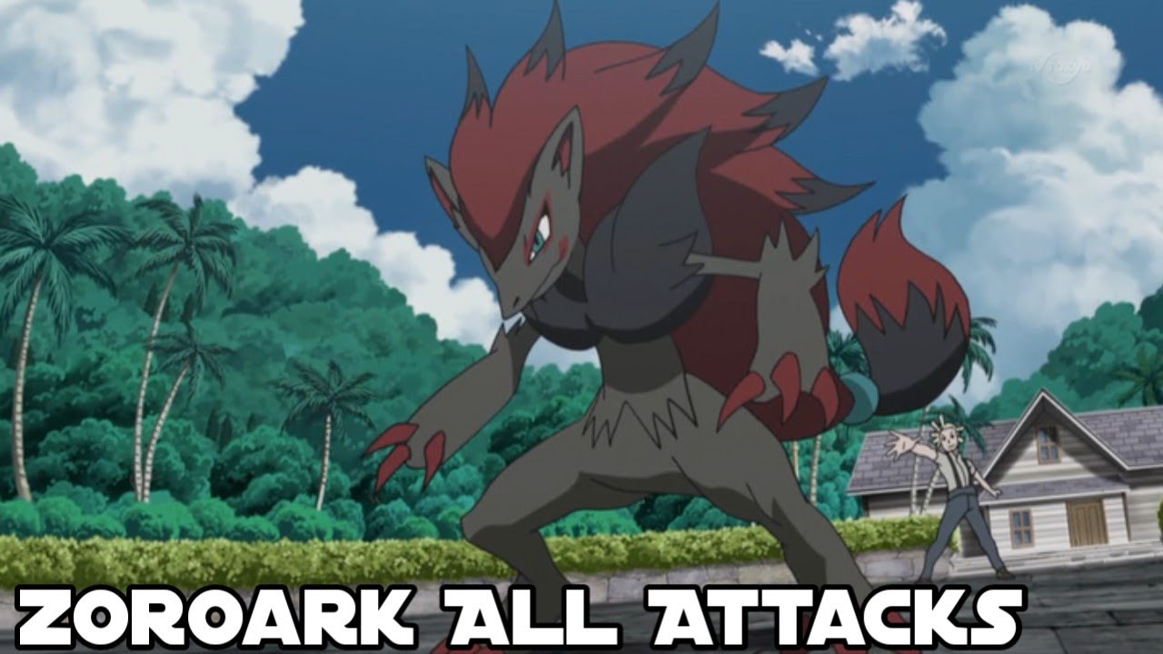 Zoroark All Attacks [Pokemon] - YouTube