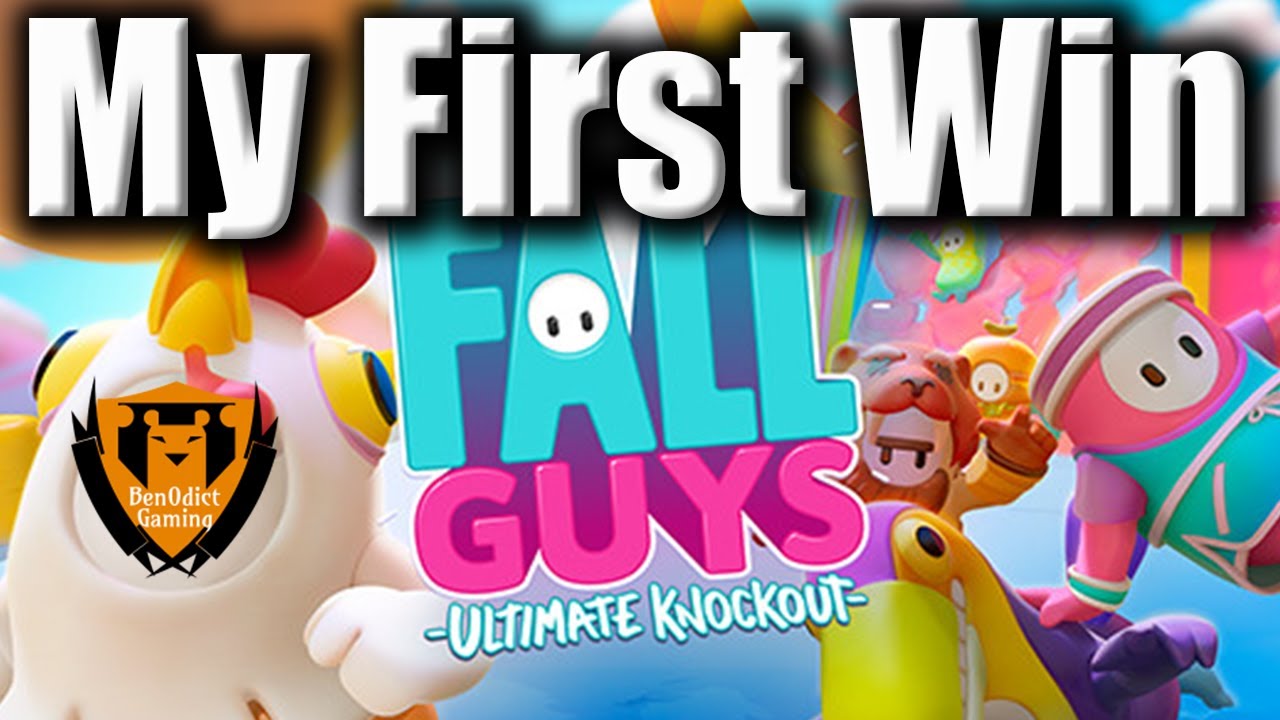 MY FIRST FALL GUYS WIN!! - YouTube