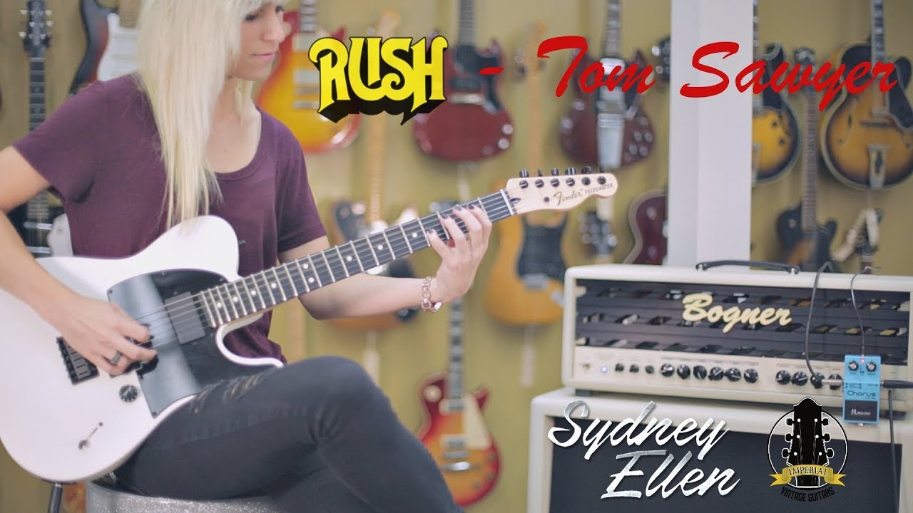 Rush - Tom Sawyer - Guitar Cover by Sydney Ellen - YouTube