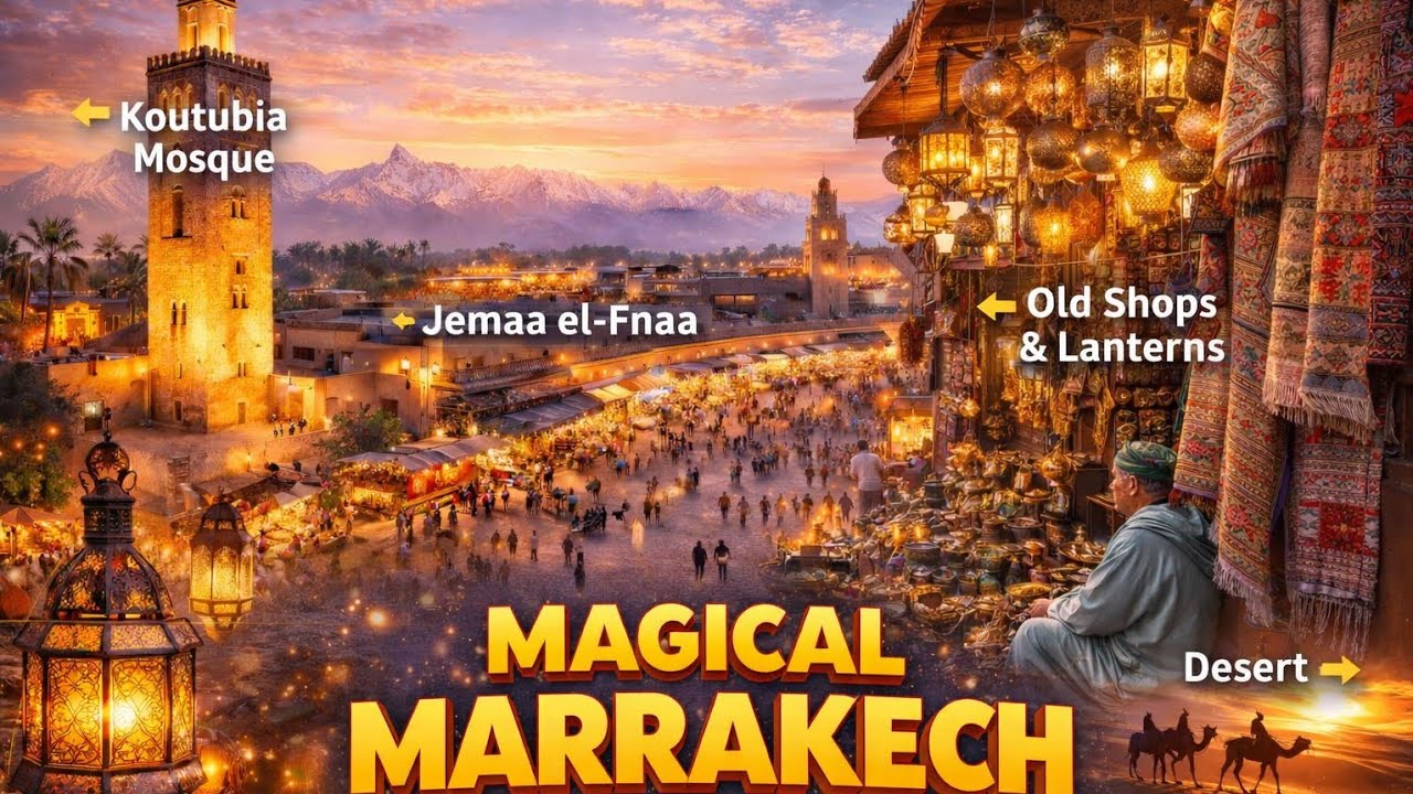 Walking tour Marrakech, old Madina, jamia al Fina Square and Menara ...