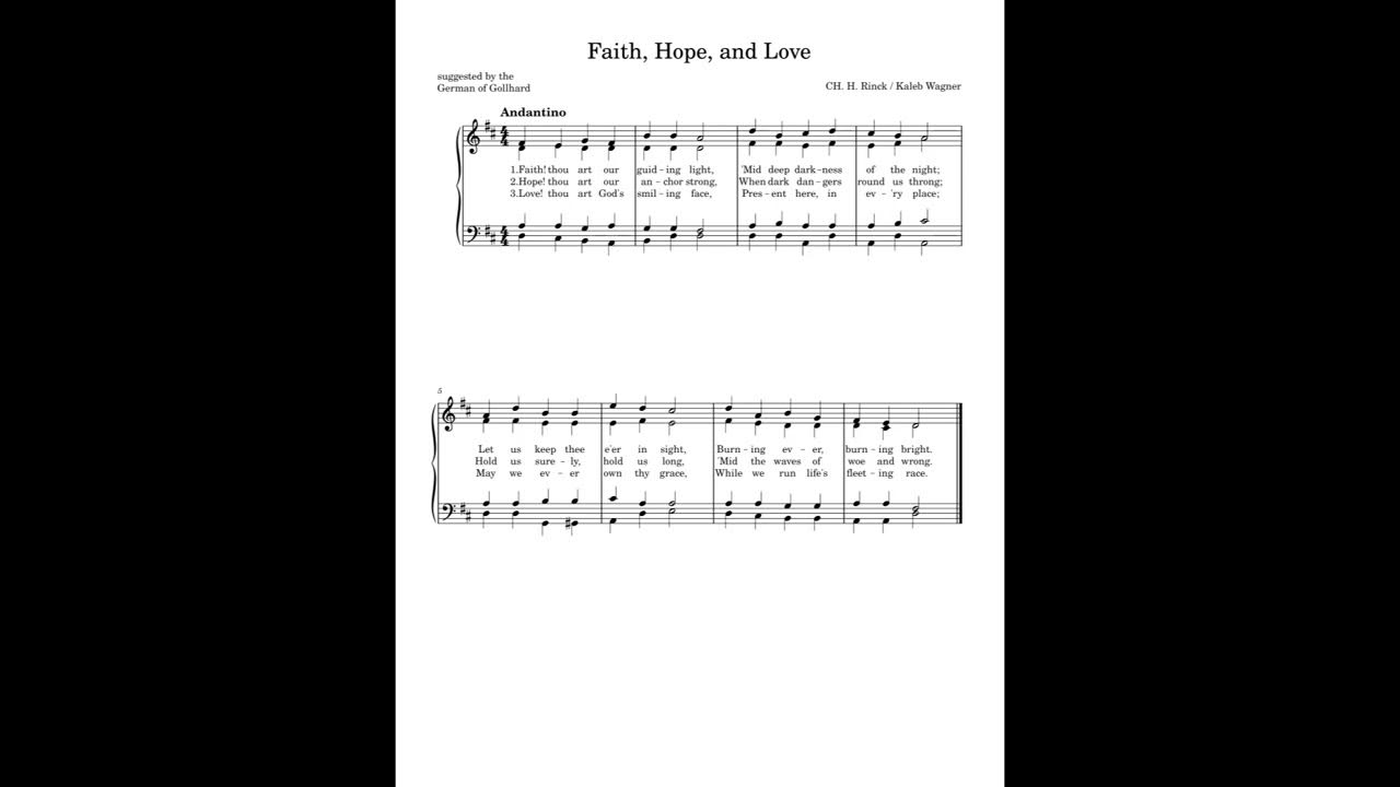 Faith, Hope, and Love - SATB - YouTube