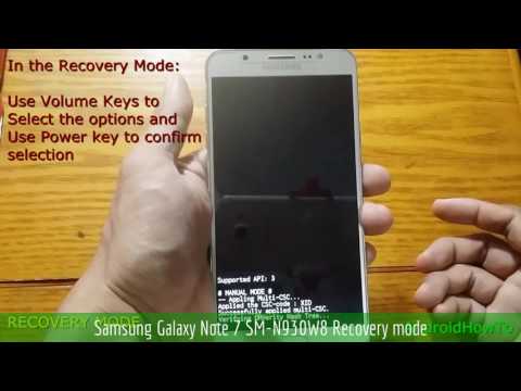 Samsung Galaxy Note 7 SM-N930W8 Recovery mode