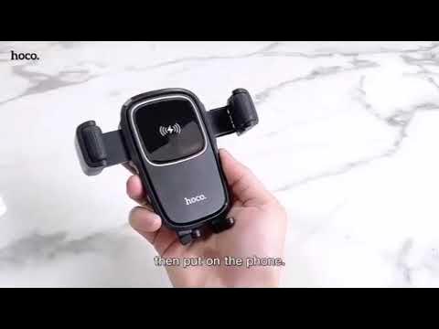 Hoco HW1 - Pro wireless fast charge car holder - YouTube