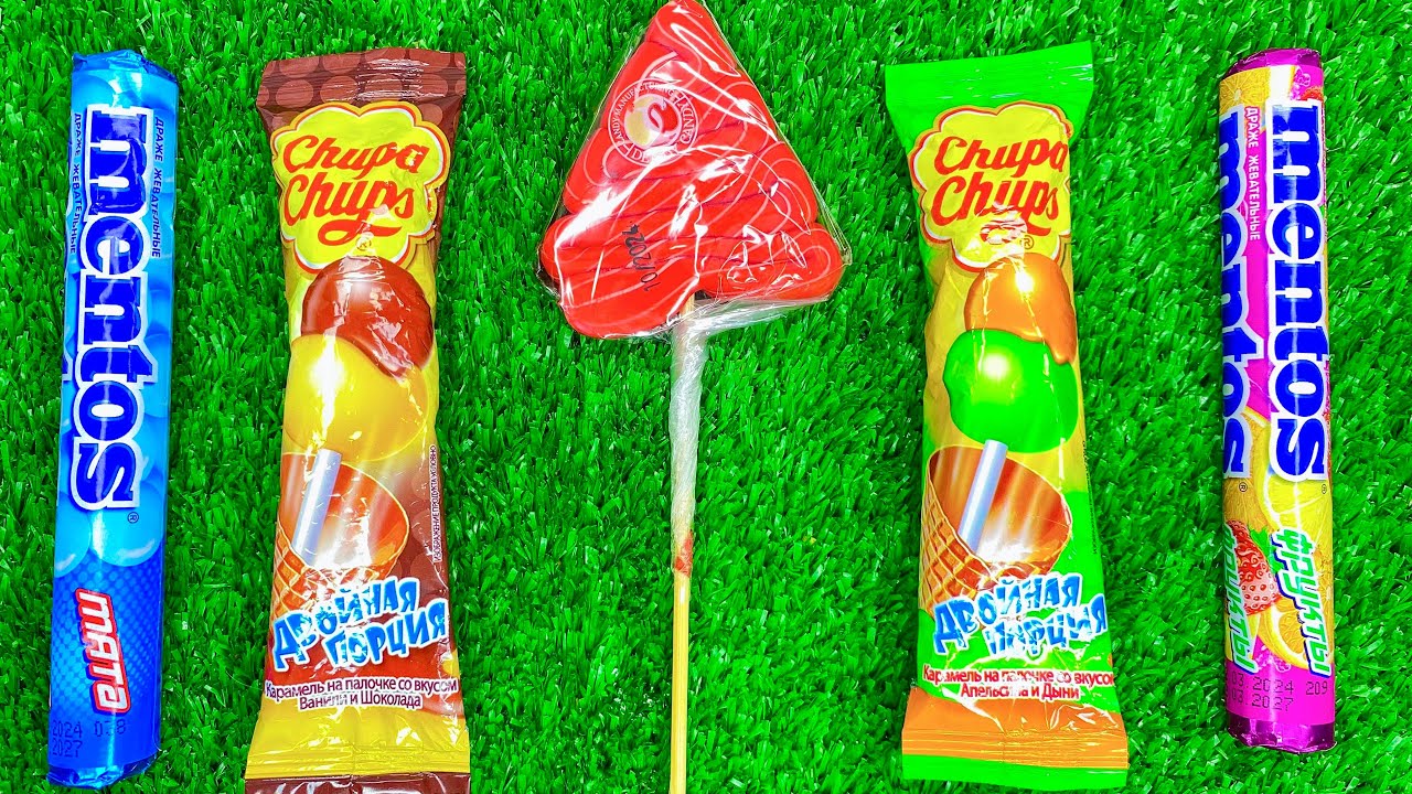 ASMR Popular gummy Candys lots of colorful rainbow lollipop candy ...