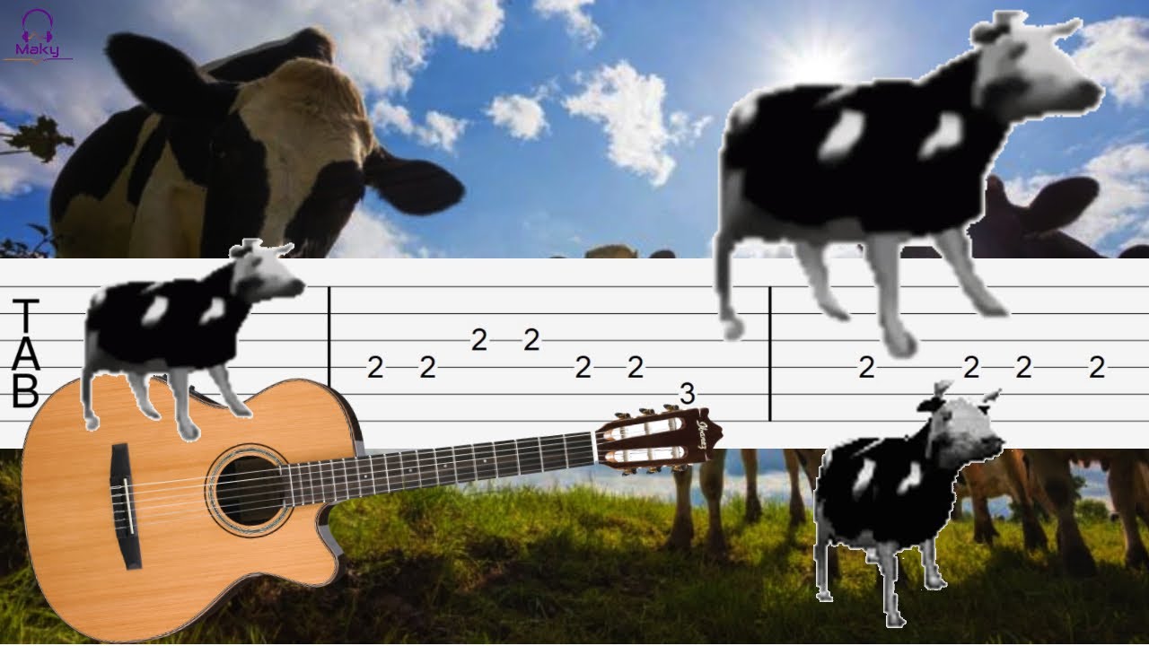 Dancing Polish Cow meme - [Guitar Tabs] - YouTube
