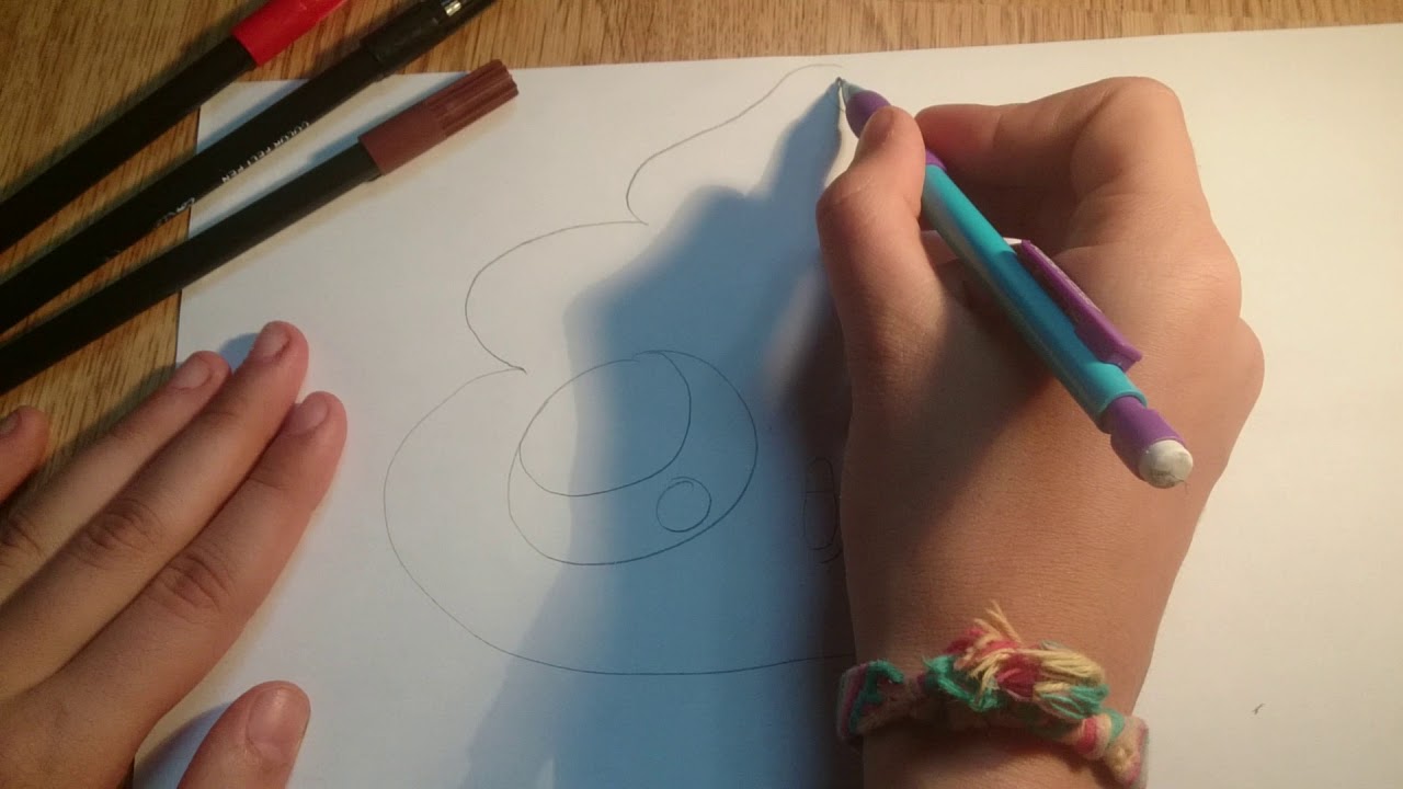 Comment dessiner un caca kawaii facilement - YouTube