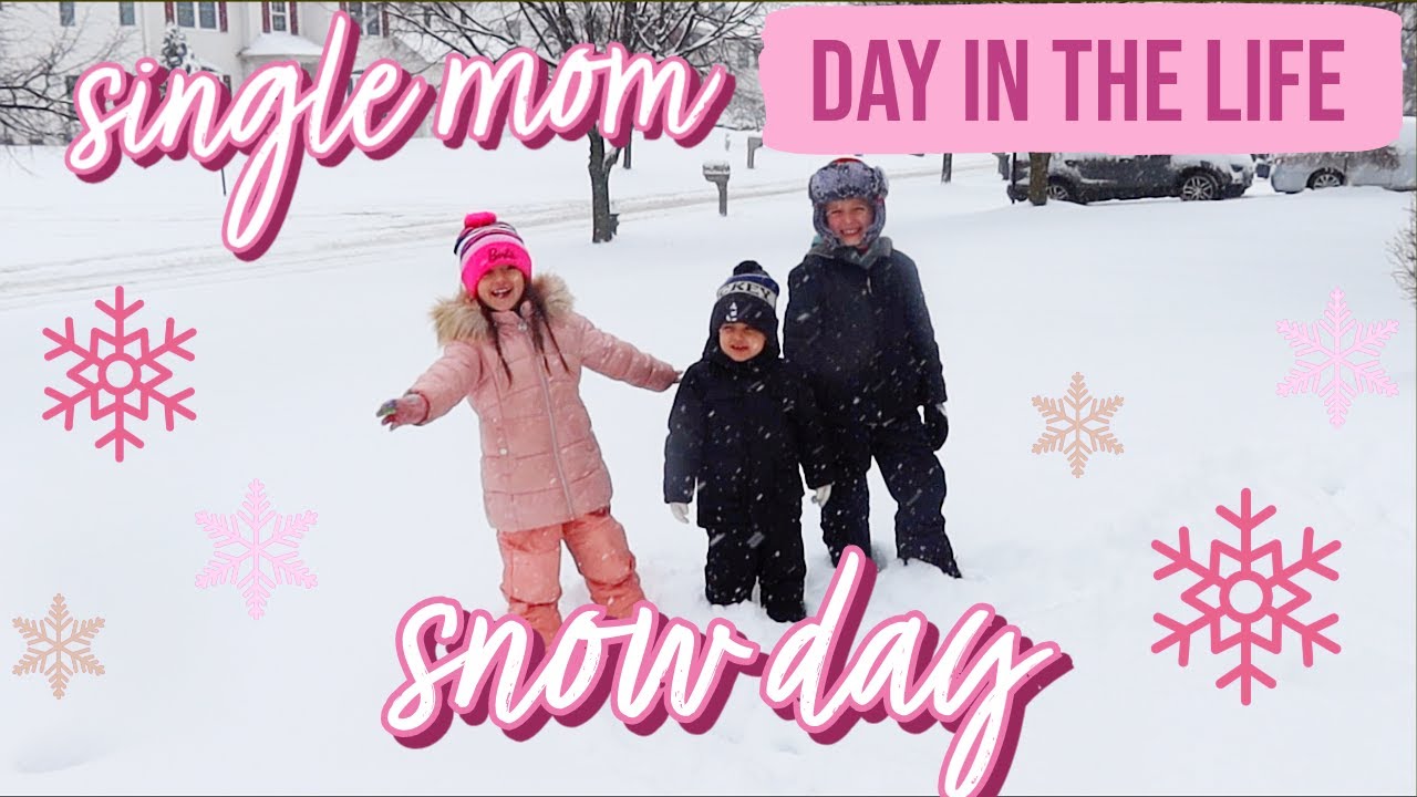 2024 SINGLE MOM DAY IN THE LIFE! SNOW DAY + CLOSET DECLUTTER WITH ME ...
