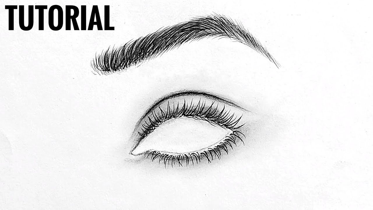 How to draw realistic eyelashes for beginners | step by step | Easy ...