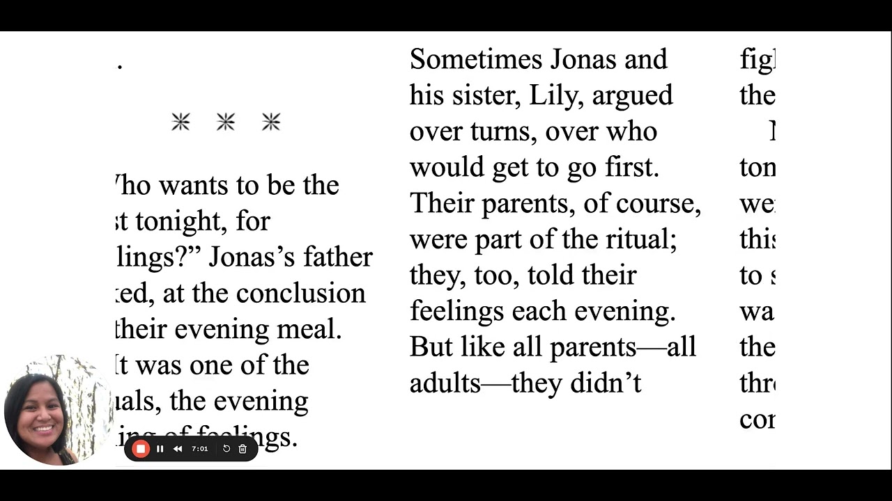 The Giver Chapter 1 - YouTube