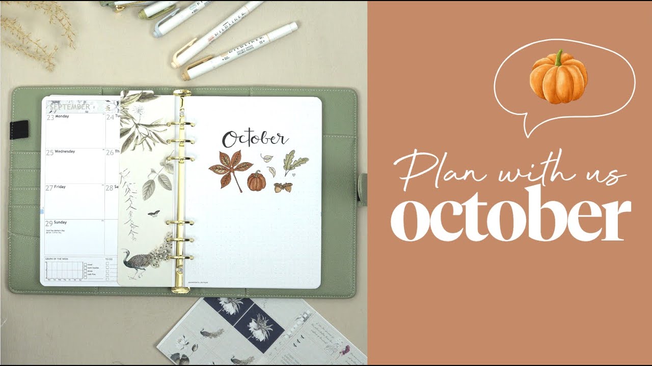 Personal Planner: October Plan with Me - YouTube