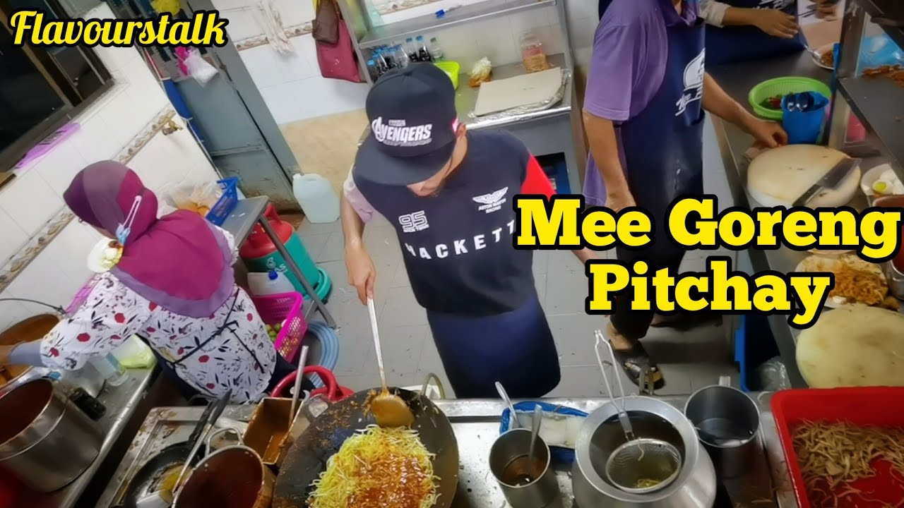 RM4 😋👍 Mee Goreng Pitchay Penang Street Food Malaysia Kompleks Medan ...