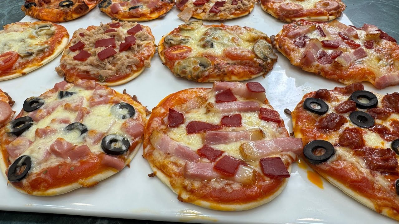 Mini Pizzas en 10 Minutos ¡FÁCIL Y RÁPIDA! 🍕 Recetas de Pizzas ¡Te ...