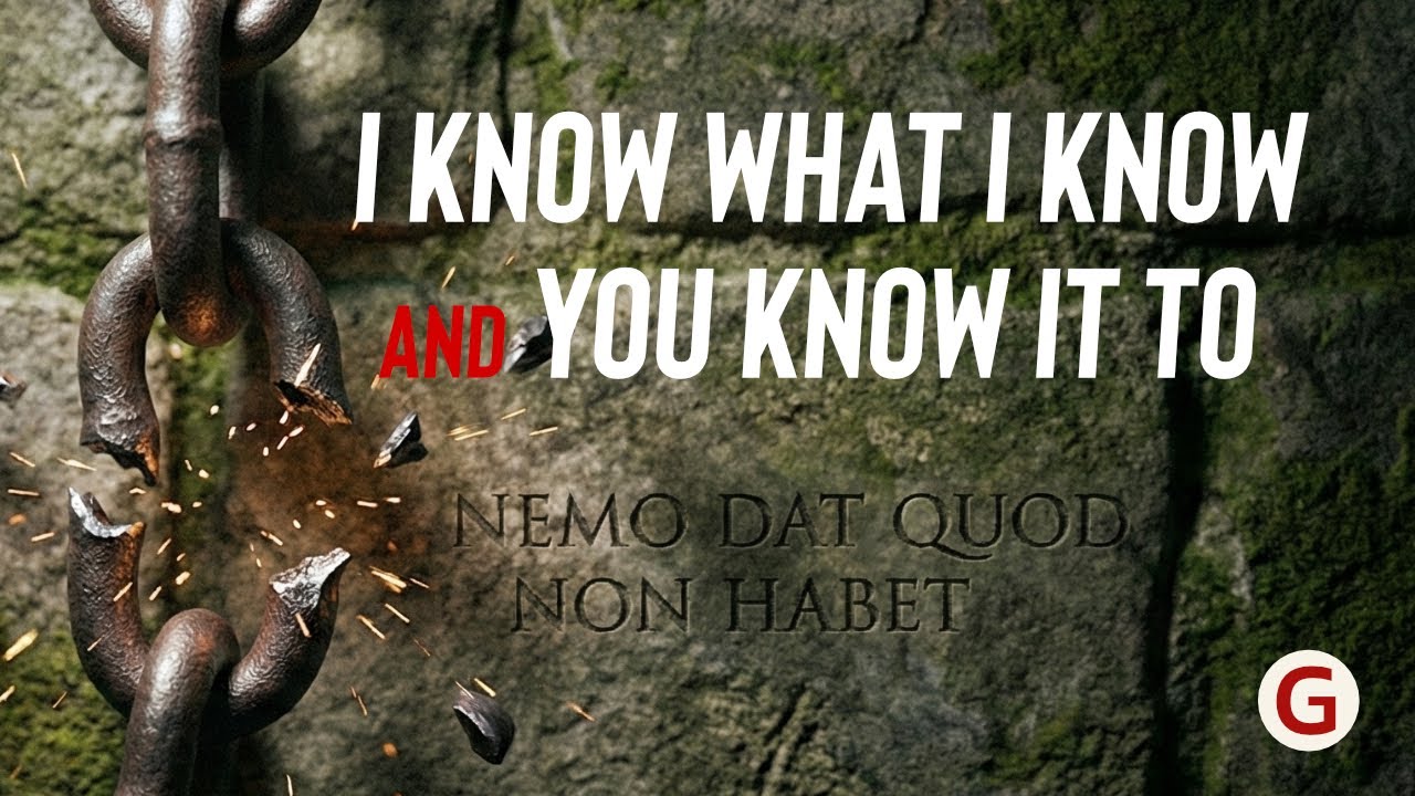 I Know What I Know - YouTube