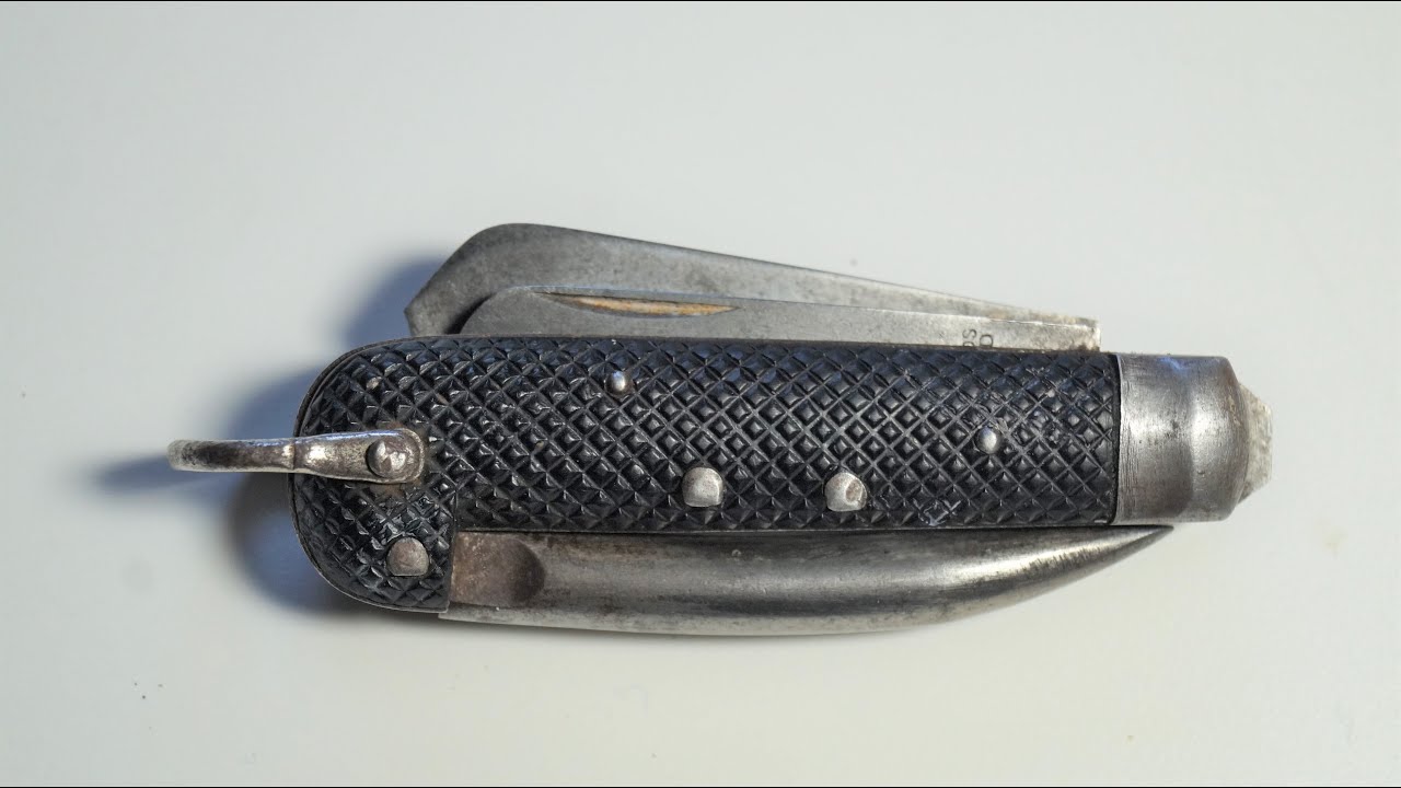 World War Two British Army Clasp Knife (Jack Knife) - YouTube