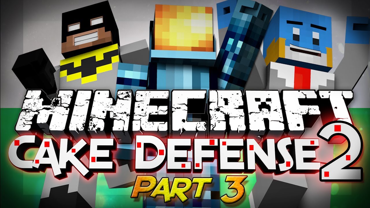 Minecraft: Cake Defense 2 - Part 3 - w/ Husky and Ryan (Mini-Game) - YouTube