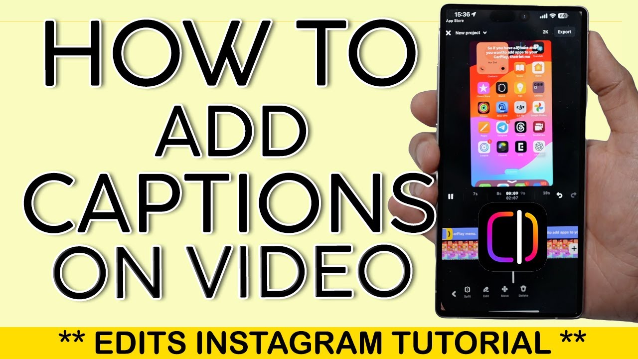 How to Add Captions to Your Video on Edit Instagram 2025 - YouTube