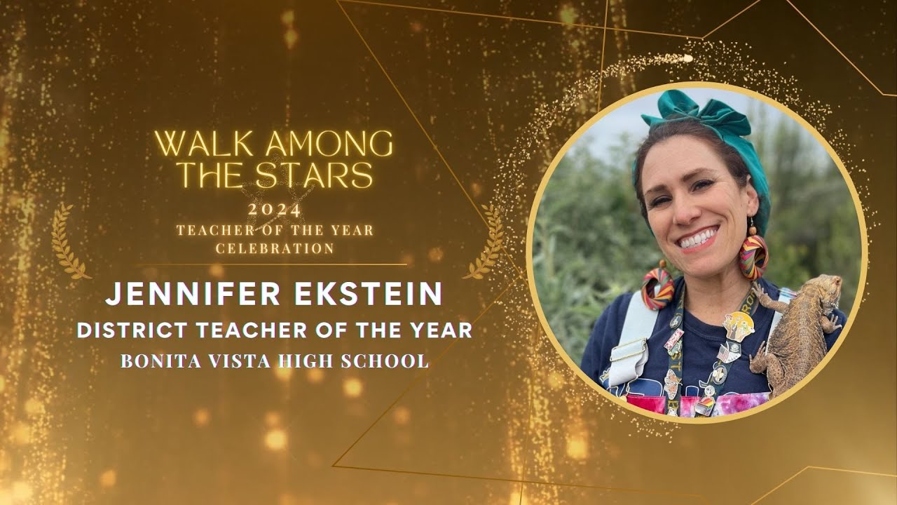 Jennifer Ekstein - Bonita Vista High School - District Teacher of the ...