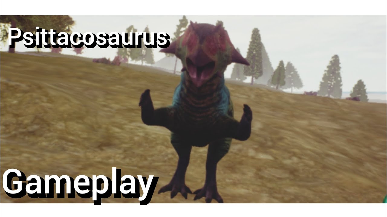 la vida de un psittacosaurus (the cursed dinosaur isle) - YouTube