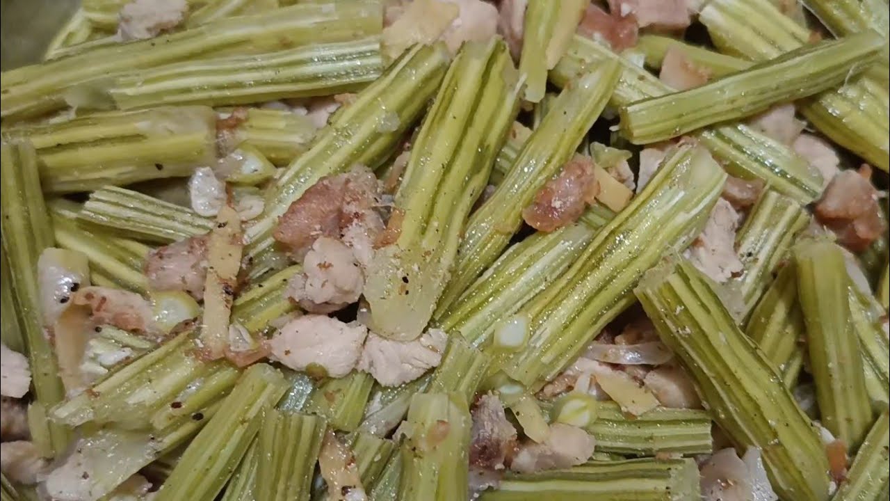 Paano magluto ng bunga ng Malunggay/super food/ginisang hagud with pork ...