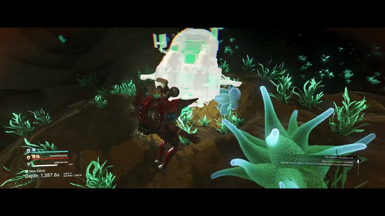 No Man's Sky - Finishing up the Underwater Lithium Base (~1,300 depth ...