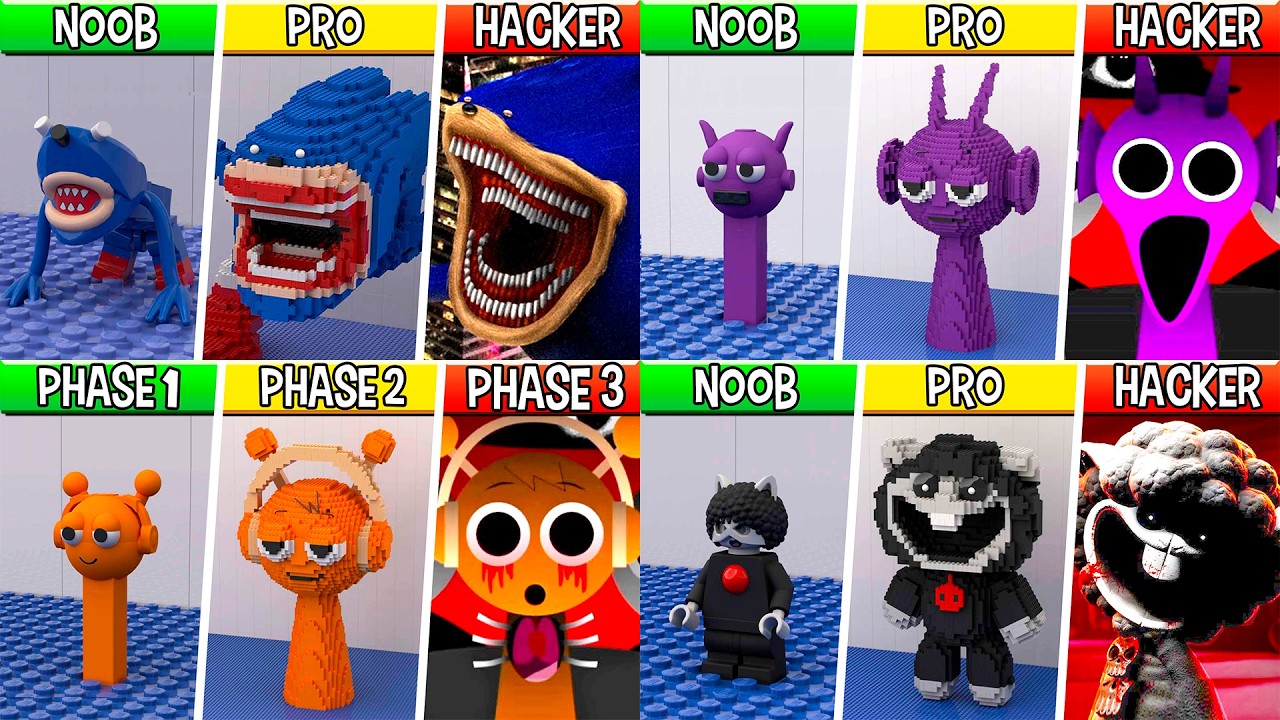 LEGO ALL Characters in Incredibox Sprunki, Shin Sonic Tapes, ZOO (COLLECTION №2) : Noob, Pro ...