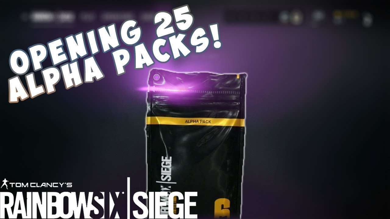 25 Alpha Pack Opening - Rainbow Six Siege - YouTube
