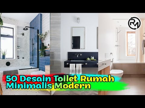 50 Desain Toilet Rumah Minimalis Modern - YouTube