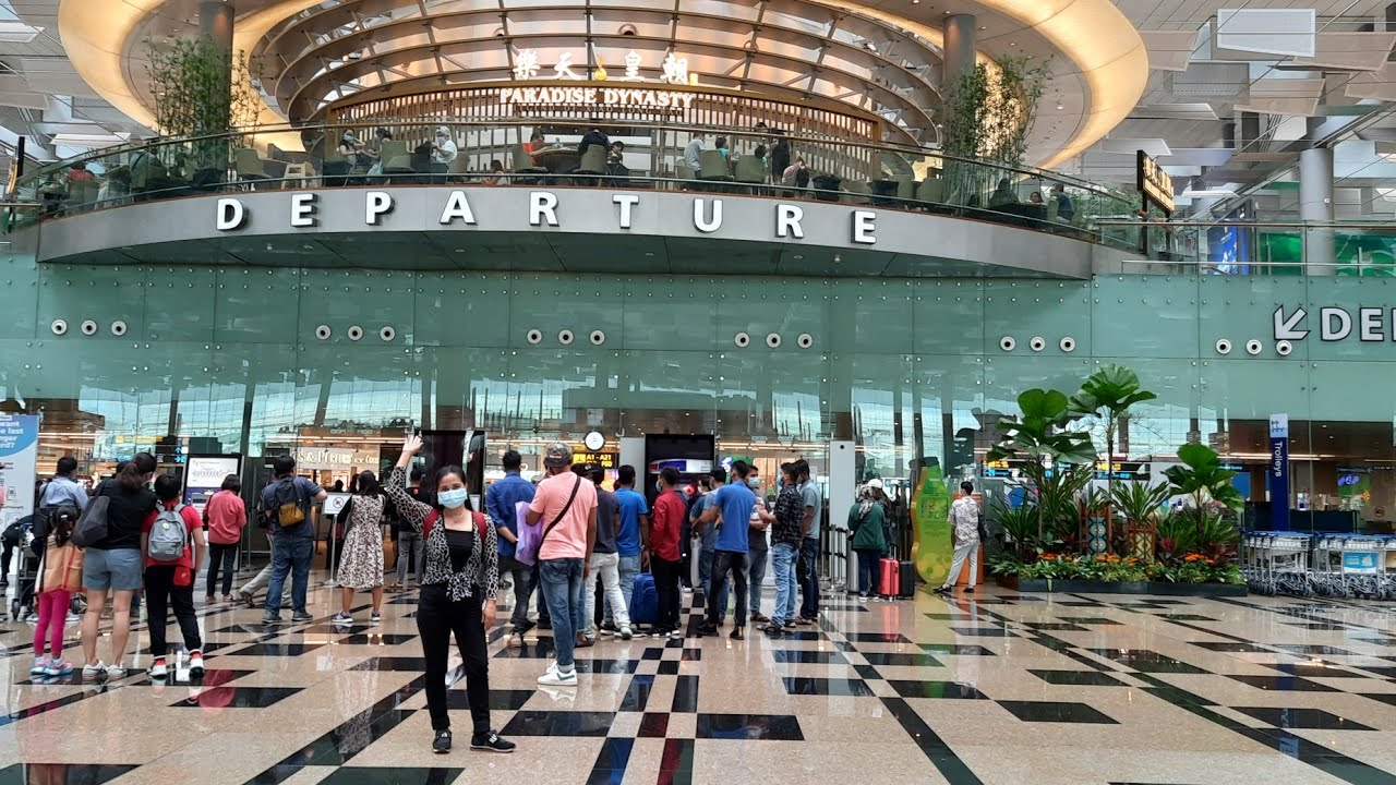Terminal 1 to Terminal 3 Departure // Jewel Changi Airport Singapore ...