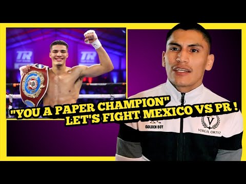 (WHOA) DAMN UPDATE 🥊 ALERT: (BEEF) VERGIL ORTIZ JR. CALLS OUT "PAPER ...
