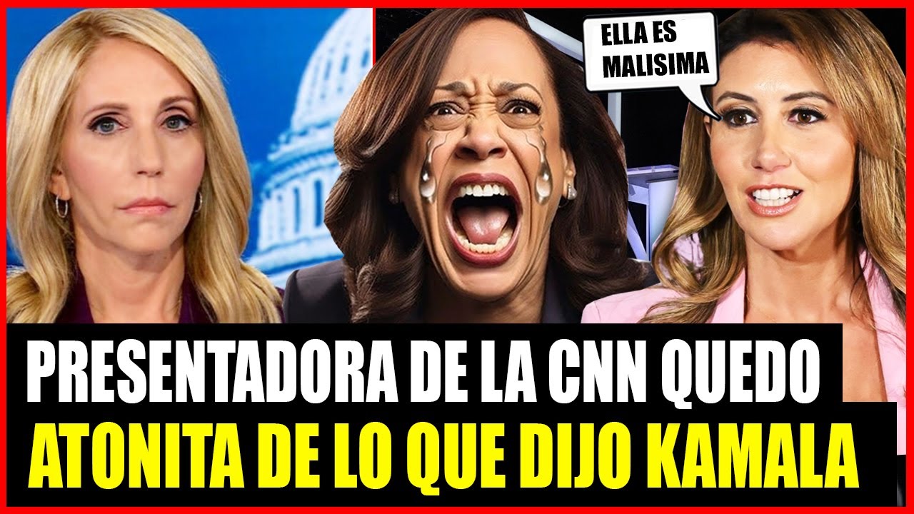 🚨 MALAS NOTICIAS para Kamala; Presentadora de la CNN quedo Atónita por ...