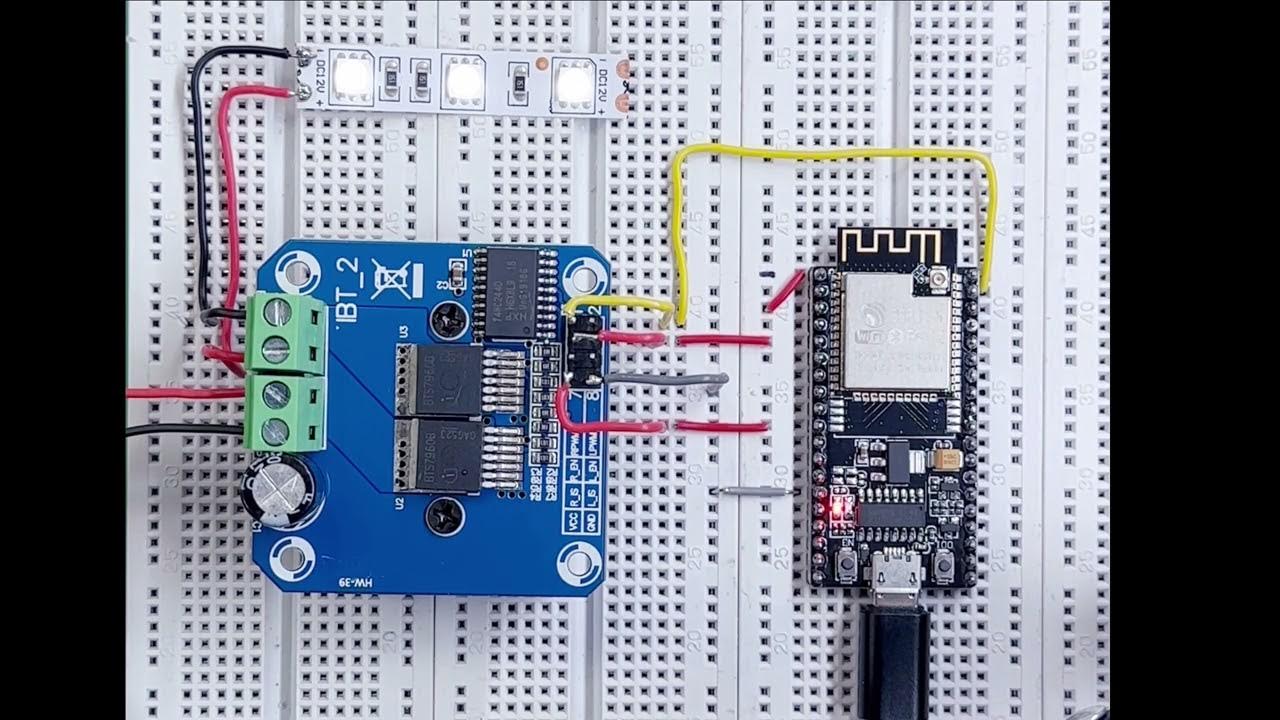 BTS7960 - LED - ESP32 - YouTube