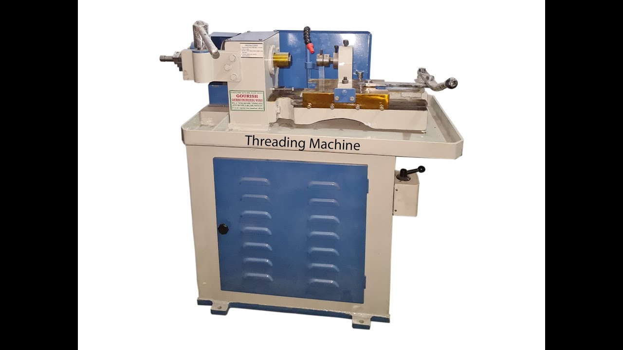 Threading Machine With Self opening Die Head - YouTube