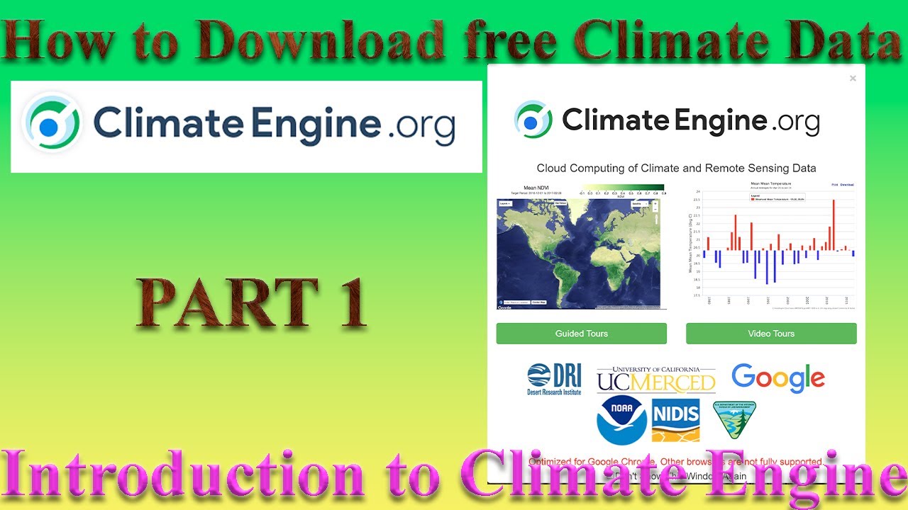 Introduction to #Climate Engine: To download Free historical Climate ...