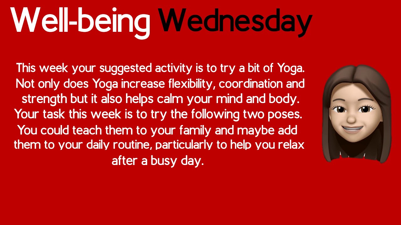 Well Being Wednesday | Wednesday 29th April - YouTube