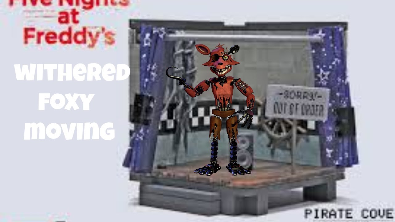 withered foxy moving animation model by ubuntutu - YouTube