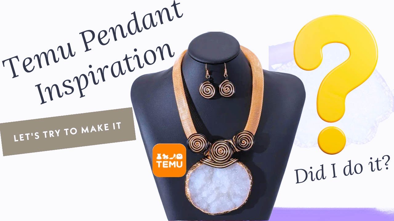 Temu Inspiration Pendant - Let's "try" To Make It! | Polymer Clay ...