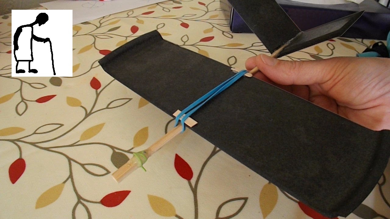 Catapult Launch Chopstick and Polystyrene Glider Part #1 the build ...