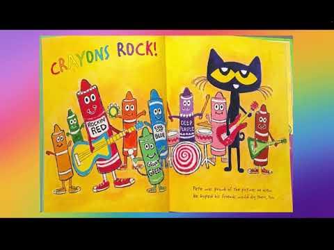 Pete the Cat Crayons Rock! Kids Read Aloud Book - YouTube