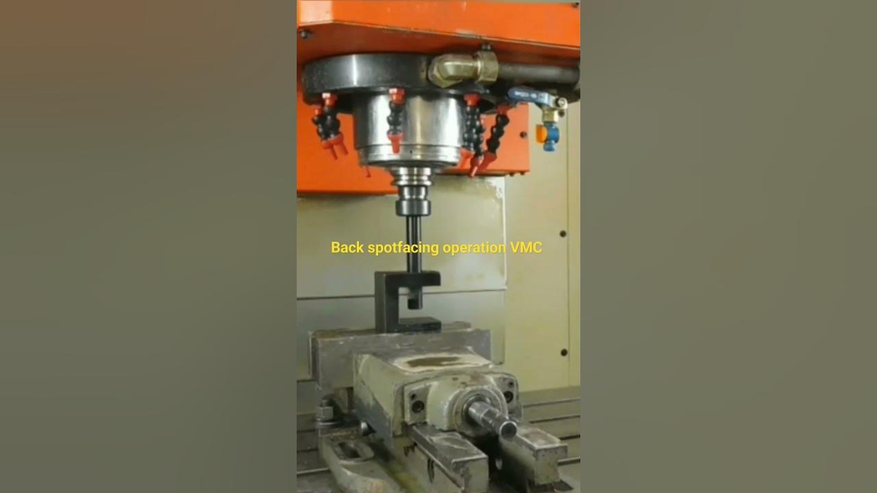 Back spotfacing operation on a VMC ,tool design and mfg by Shenoy Engg ...