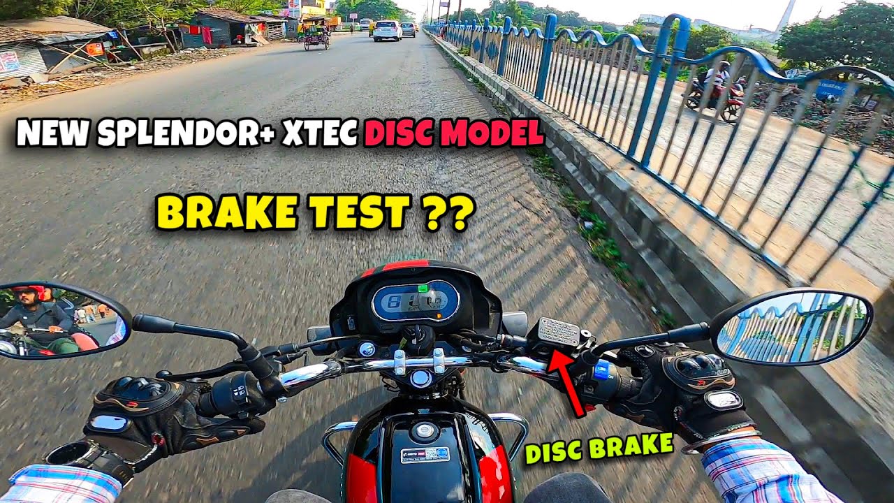 Hero Splendor Plus Xtec Disc RIDE REVIEW 2024 New Model - Brake Test 😱 ...