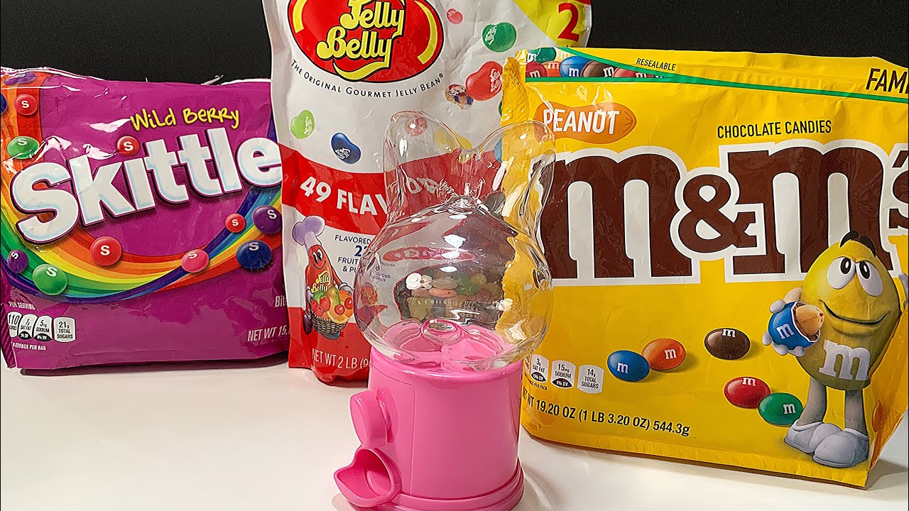 Satisfying Video | Unpacking Too Much M&M's, Skittles with Jelly Candy ...