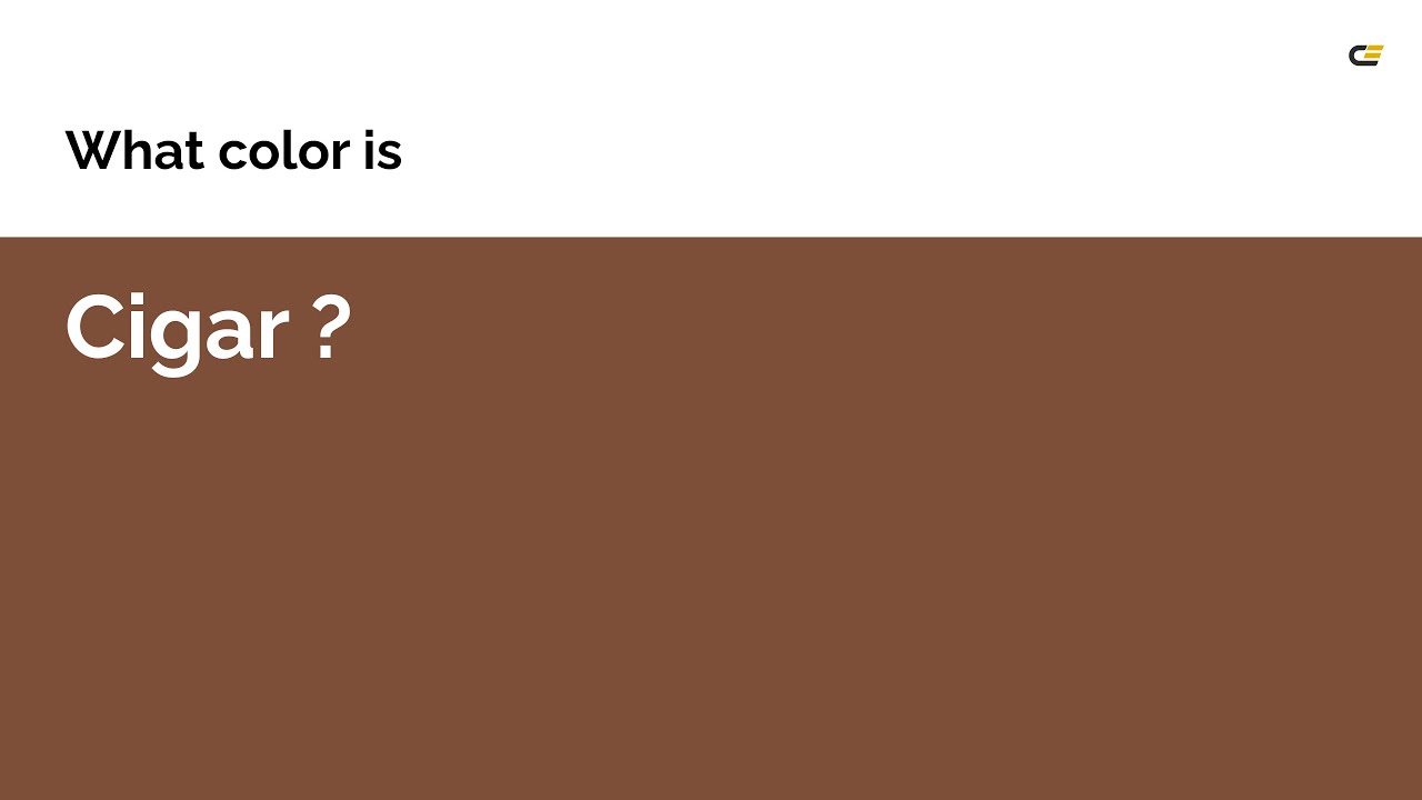 Cigar color #7d4e38 hex color - Brown color - Cool color 7d4e38 - YouTube
