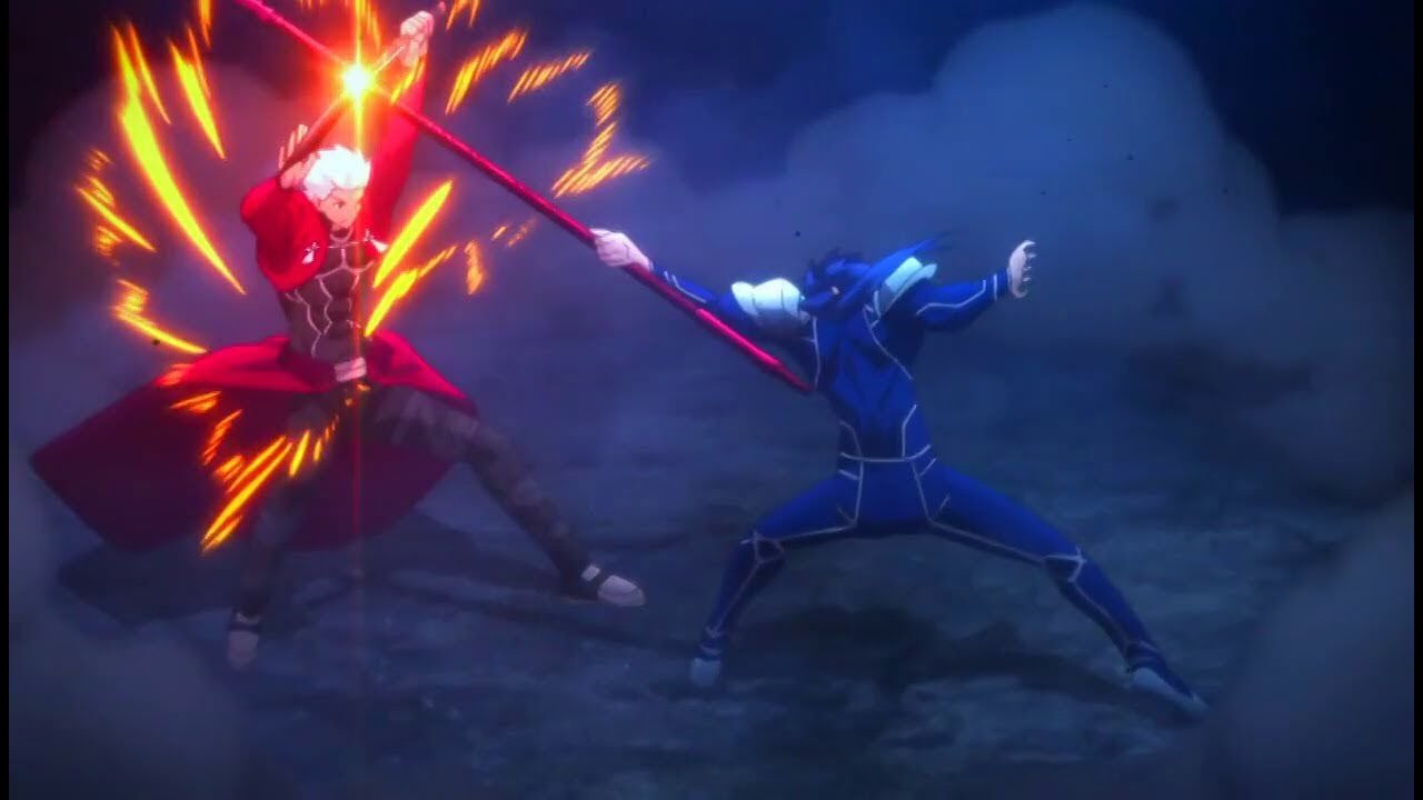 The pinnacle of action scenes! Archer vs Lancer-Fate/Stay Night - YouTube