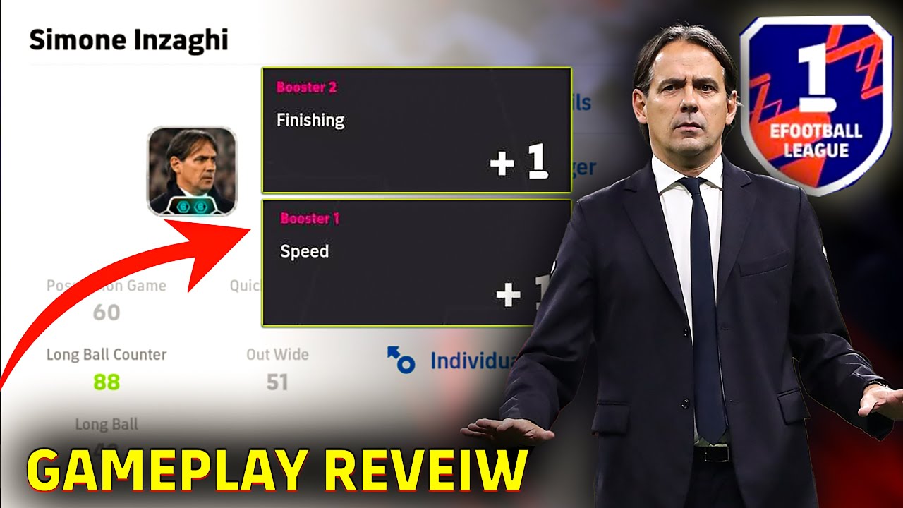 ইনঝাগি ম্যানেজার গেমপ্লে রিভিউ 🤩 || Simone Inzaghi Manager Performance Review In Efootball 2025 ...