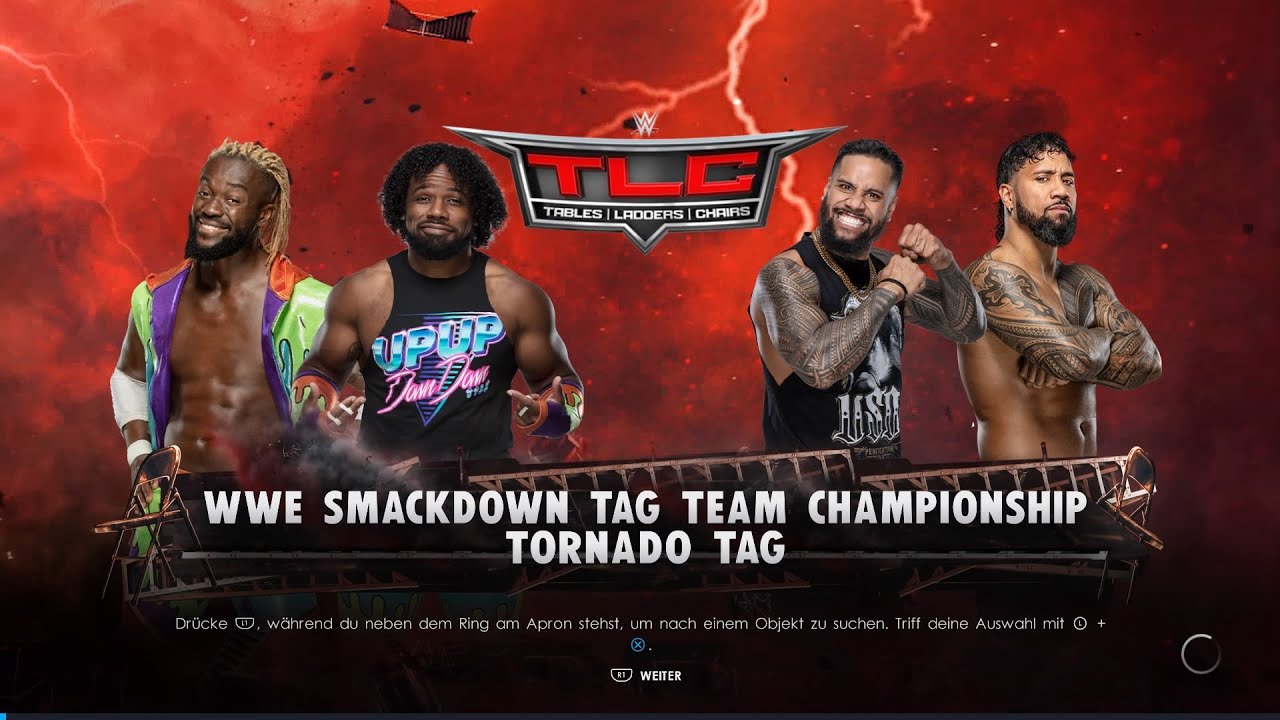 WWE TLC: Tables, Ladders & Chairs 2022:The Usos vs New Day (SmackDown ...